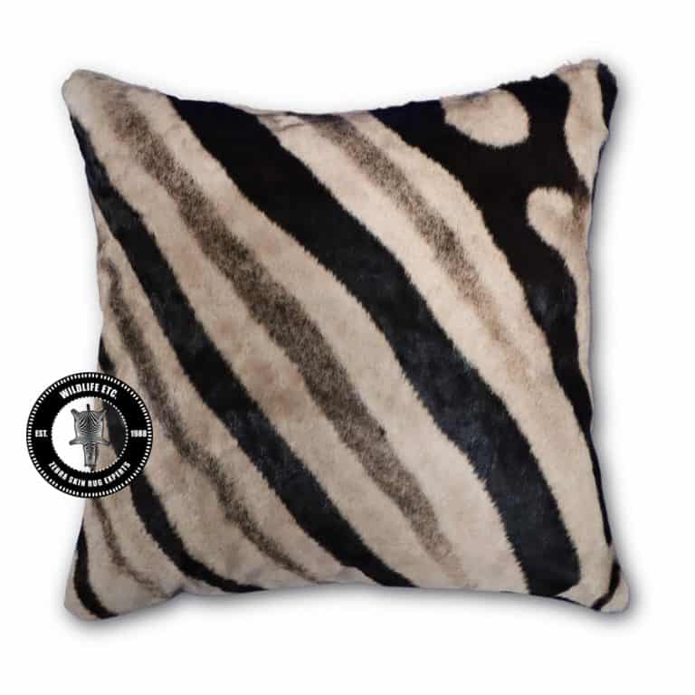 Zebra Skin Bolster Pillow 18 x 7 inches with Piping – Wildlife Etc